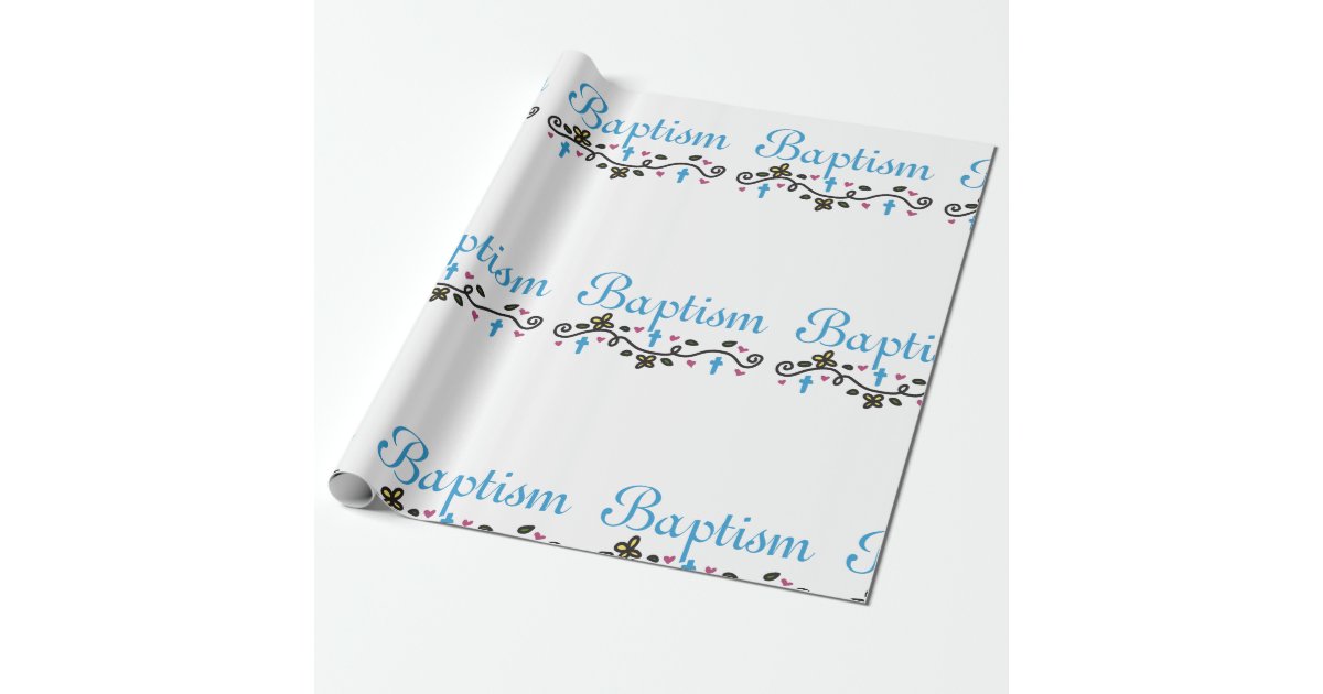 Baptism Wrapping Paper | Zazzle