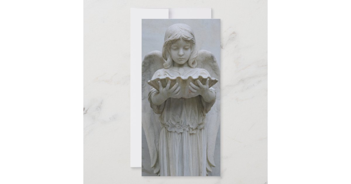Baptismal Angel (front view) Photo Card | Zazzle