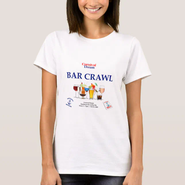 Bar Crawl shirt - customizable | Zazzle