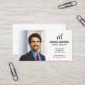 Bar Graph Finance Logo | Business Man Card | Zazzle