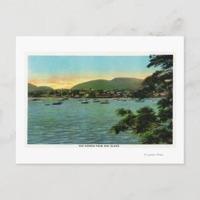 Bar Island View of the Bar Harbor Postcard | Zazzle