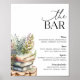 Bar Menu Storybook Shower Sign | Zazzle