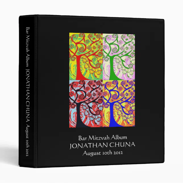Bar Mitzvah Album : Parents/Grandparents/Family 3 Ring Binder | Zazzle