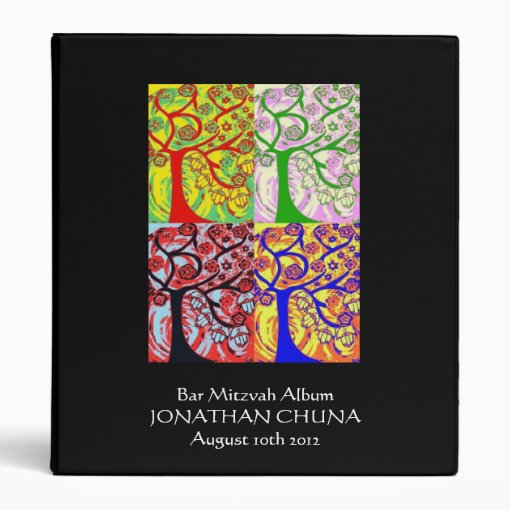 Bar Mitzvah Album : Parents/Grandparents/Family 3 Ring Binder | Zazzle