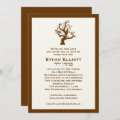 Bar Mitzvah Invitation Ethan Tree Hebrew | Zazzle