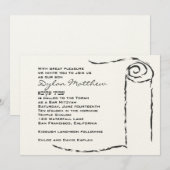 Bar Mitzvah Invitation Torah Scroll | Zazzle