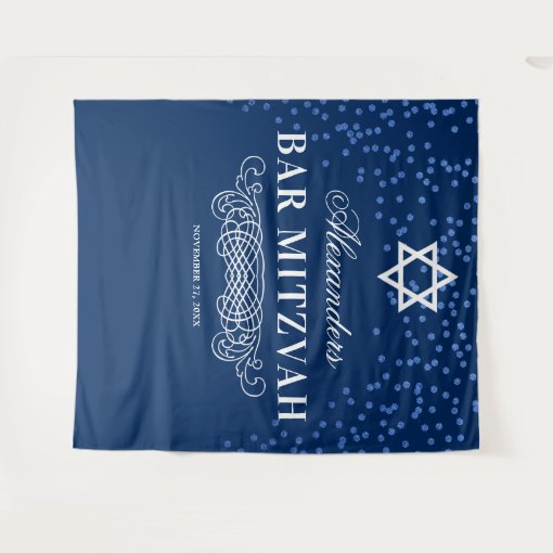 Bar Mitzvah Photo Backdrop | Zazzle