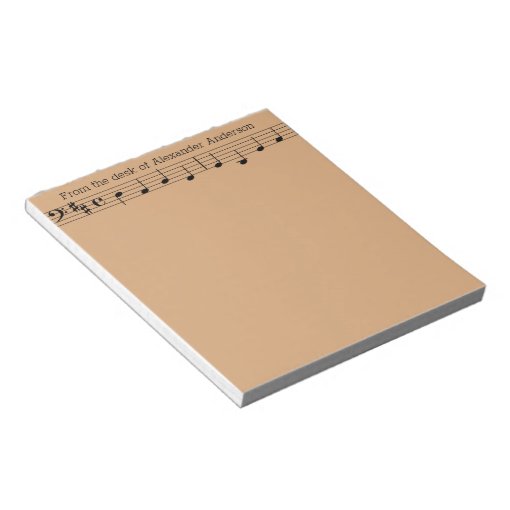 Bar of Music Personalize Notepad | Zazzle