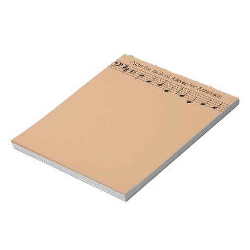 Bar of Music Personalize Notepad | Zazzle