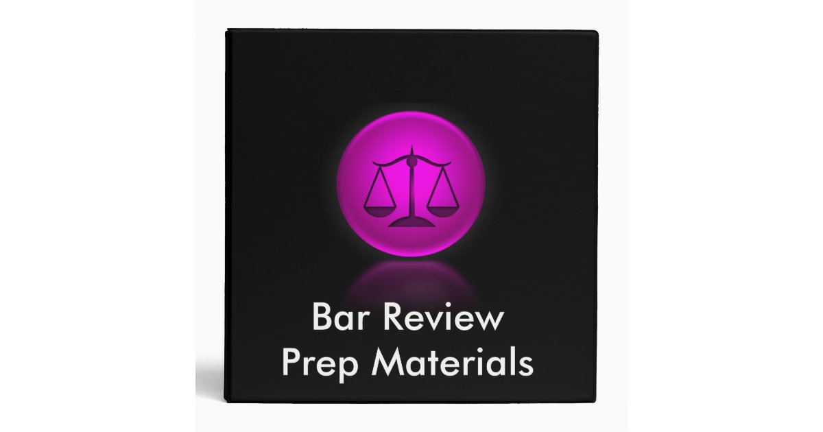 Bar Review Binder | Zazzle