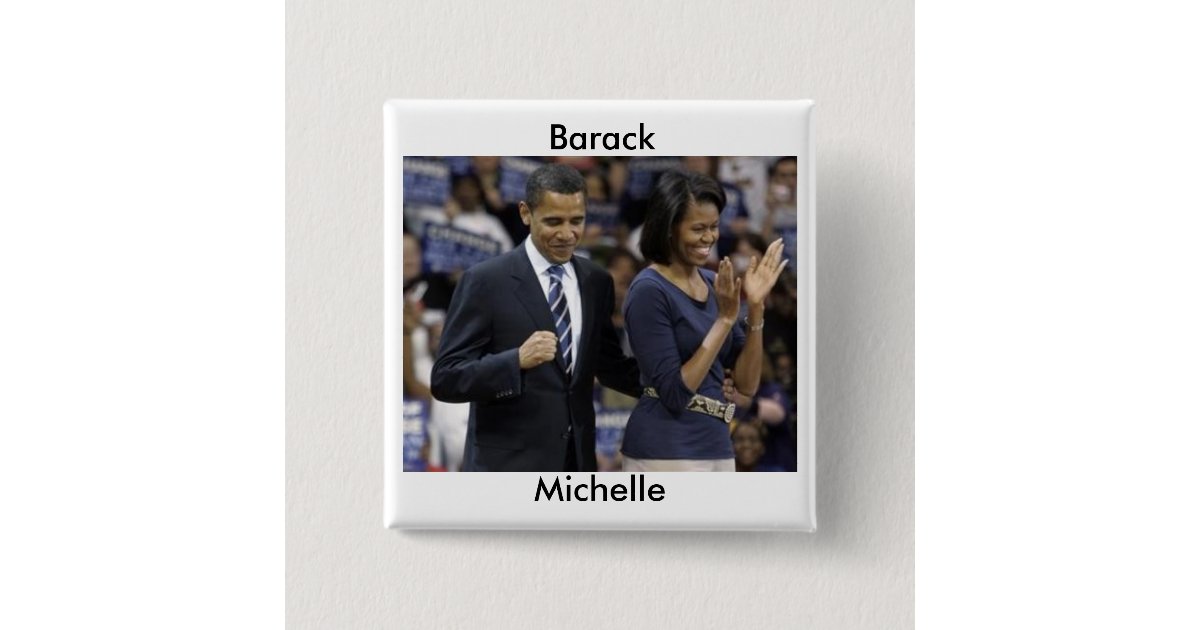 Barack and Michelle Obama Button | Zazzle