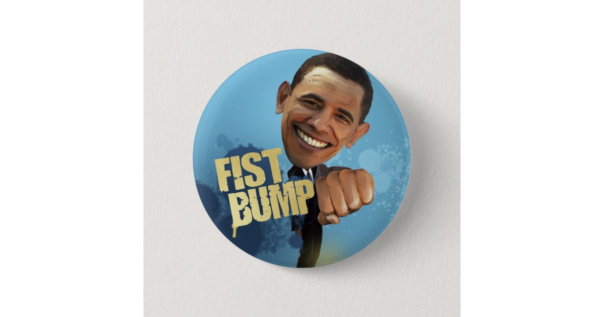 Barack Fist Bump Button | Zazzle
