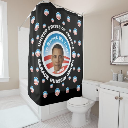 Barack Hussein Obama Shower Curtain | Zazzle.com