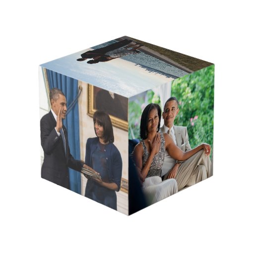 Barack & Michelle Obama - Photo Cube | Zazzle