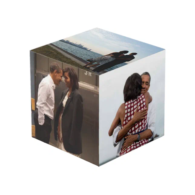 Barack & Michelle Obama - Photo Cube | Zazzle