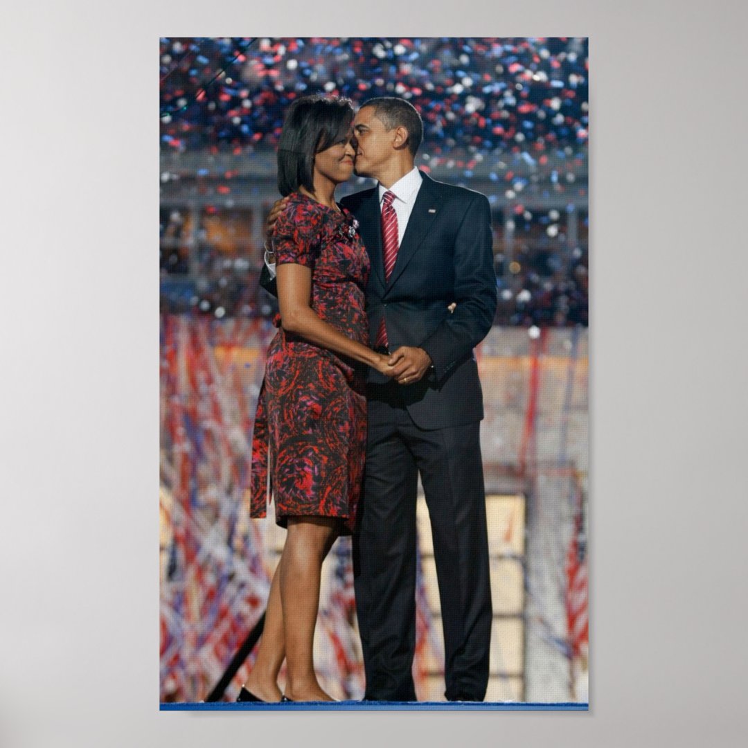 BARACK & MICHELLE OBAMA POSTER | Zazzle