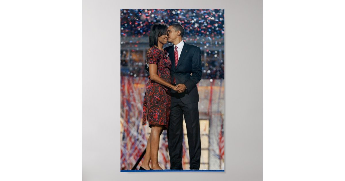 BARACK & MICHELLE OBAMA POSTER | Zazzle