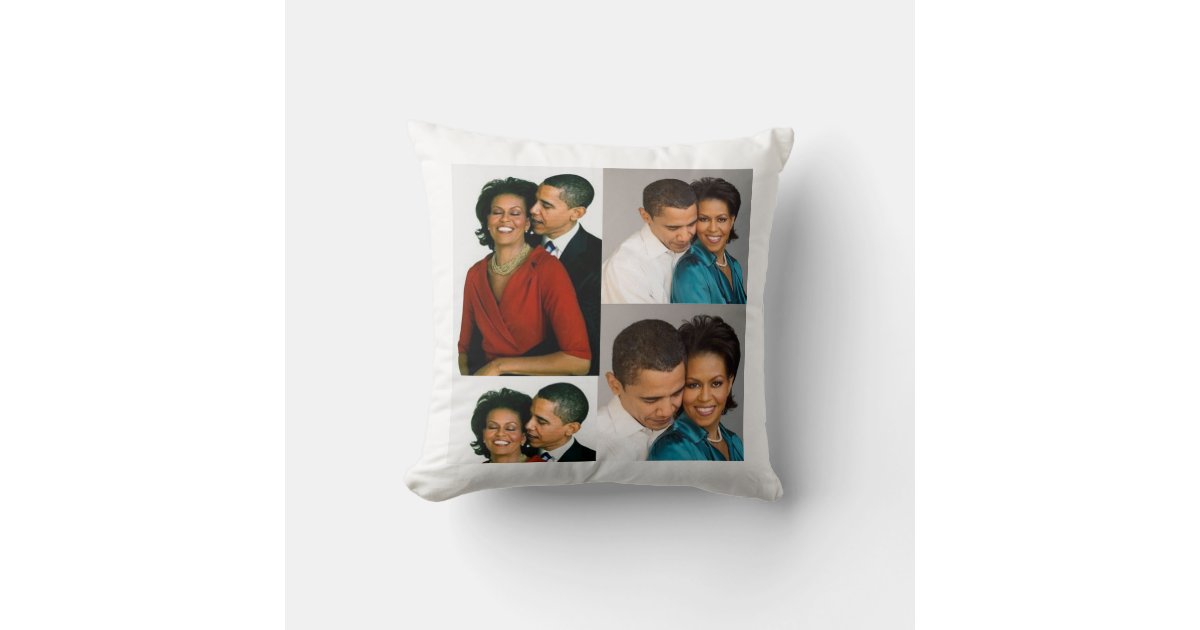 BARACK & MICHELLE OBAMA THROW PILLOW | Zazzle