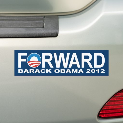 Barack Obama 2012 'Forward' Bumper Sticker | Zazzle