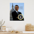 Barack Obama 44 Pres Portrait & Official Pres Seal Poster | Zazzle