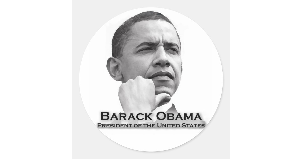Barack Obama Classic Round Sticker | Zazzle