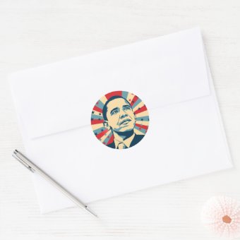 Barack Obama Classic Round Sticker | Zazzle