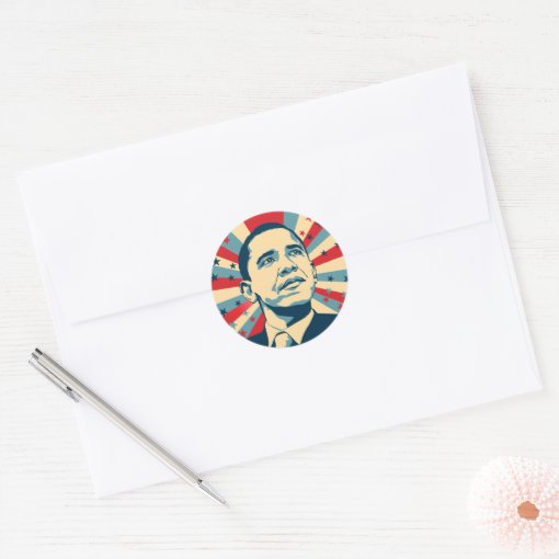 Barack Obama Classic Round Sticker | Zazzle