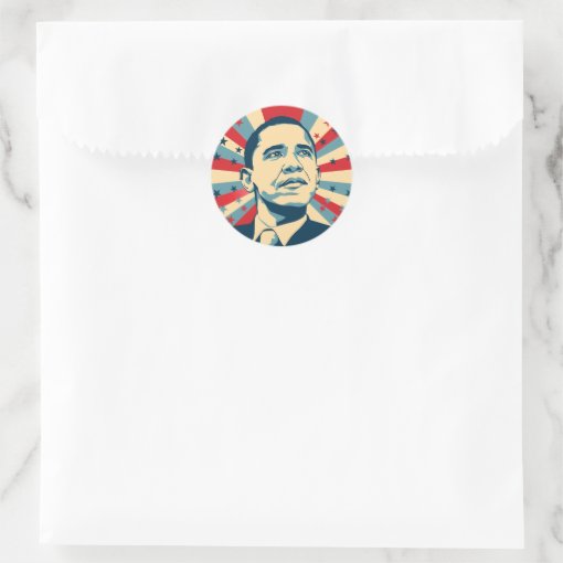 Barack Obama Classic Round Sticker | Zazzle