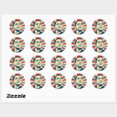 Barack Obama Classic Round Sticker | Zazzle