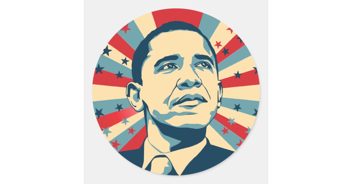 Barack Obama Classic Round Sticker | Zazzle