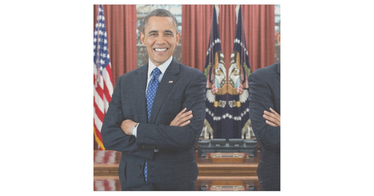 Barack Obama Fabric | Zazzle