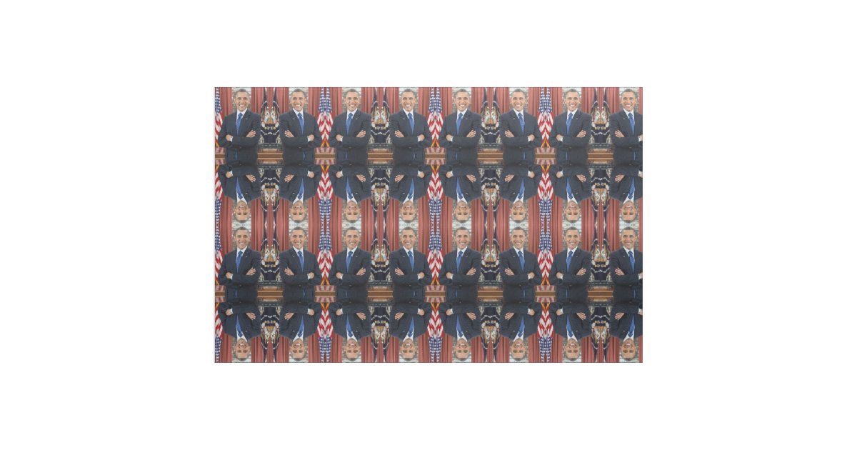 Barack Obama Fabric | Zazzle