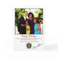 Barack Obama Holiday Christmas Card | Zazzle