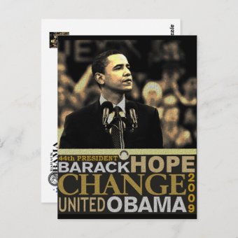Barack Obama Hope Postcard | Zazzle