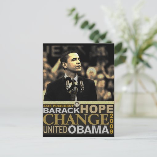Barack Obama Hope Postcard | Zazzle