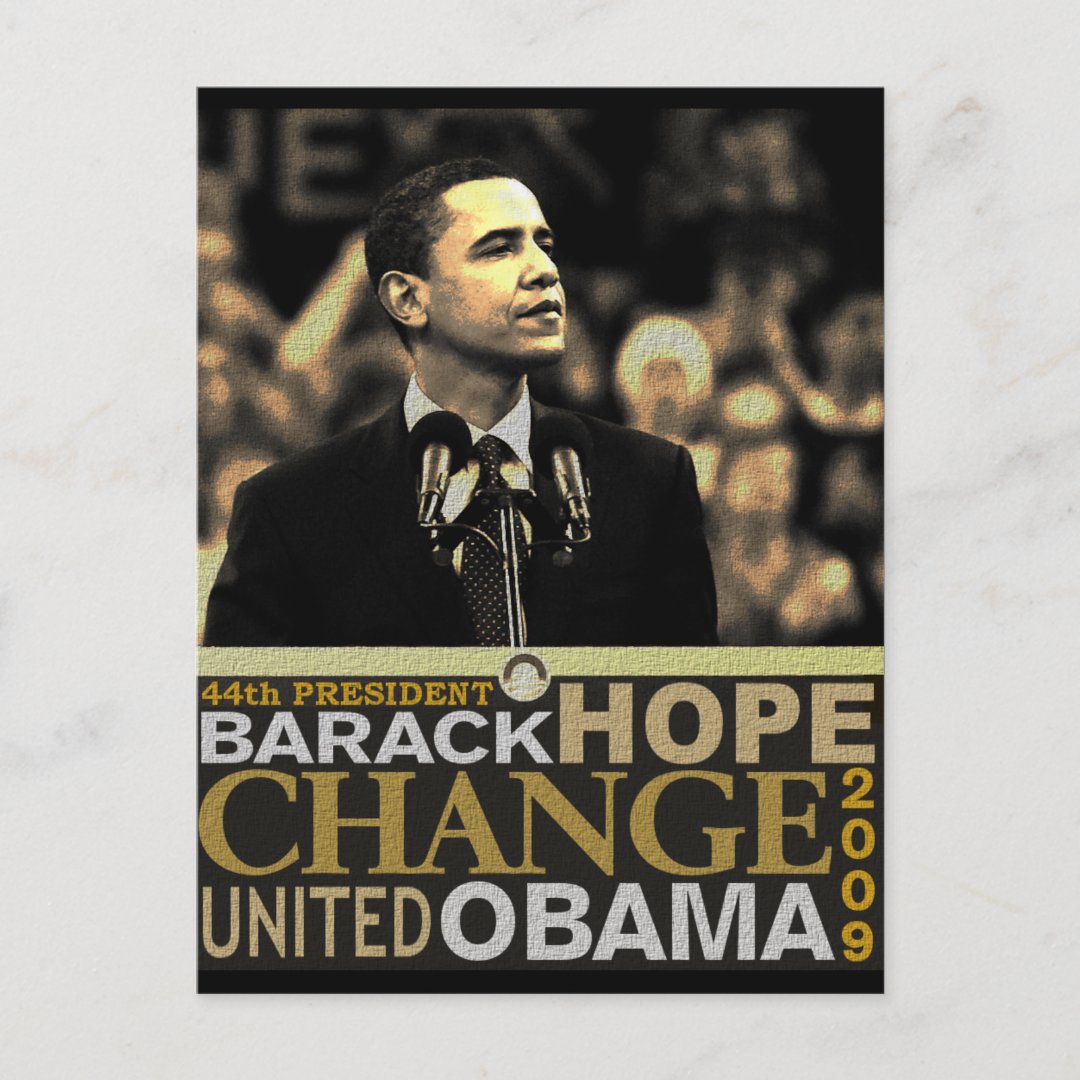 Barack Obama Hope Postcard | Zazzle