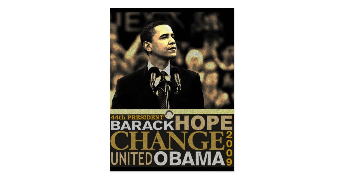Barack Obama Hope Postcard | Zazzle.com