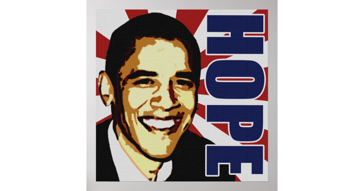 Barack Obama Hope Poster | Zazzle