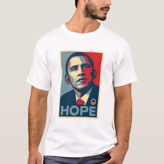 Barack Obama Hope Poster T-Shirt | Zazzle.com