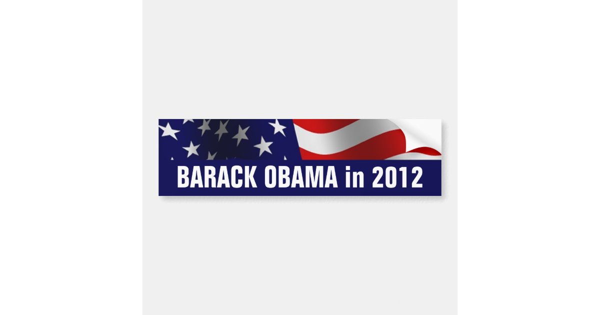 Barack Obama in 2012 Bumper Sticker | Zazzle
