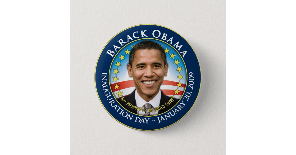 Barack Obama Inaugural Button | Zazzle