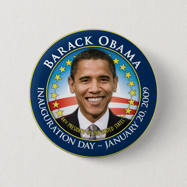 Barack Obama Inaugural Button | Zazzle