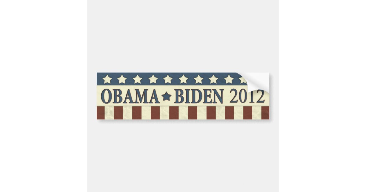Barack Obama Joe Biden 2012 Bumper Sticker | Zazzle