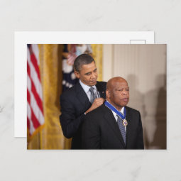 Barack Obama & John Lewis Postcard | Zazzle