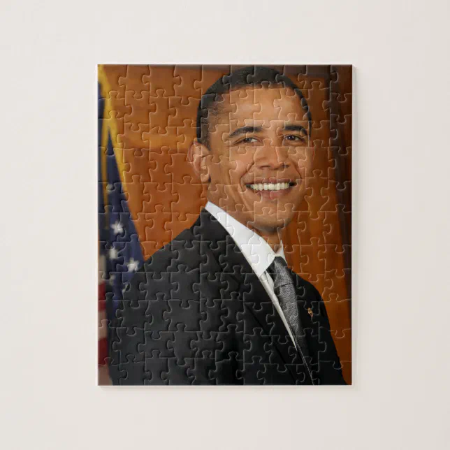 Barack Obama Official Portrait Jigsaw Puzzle | Zazzle
