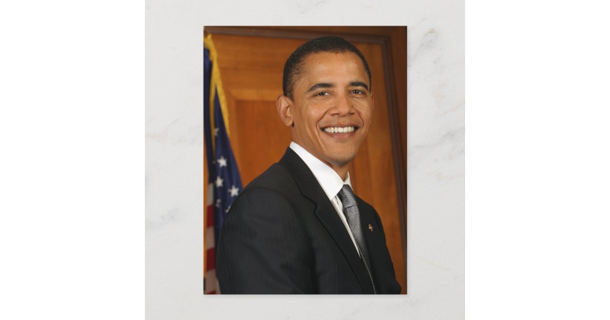 Barack Obama Official Portrait Postcard | Zazzle