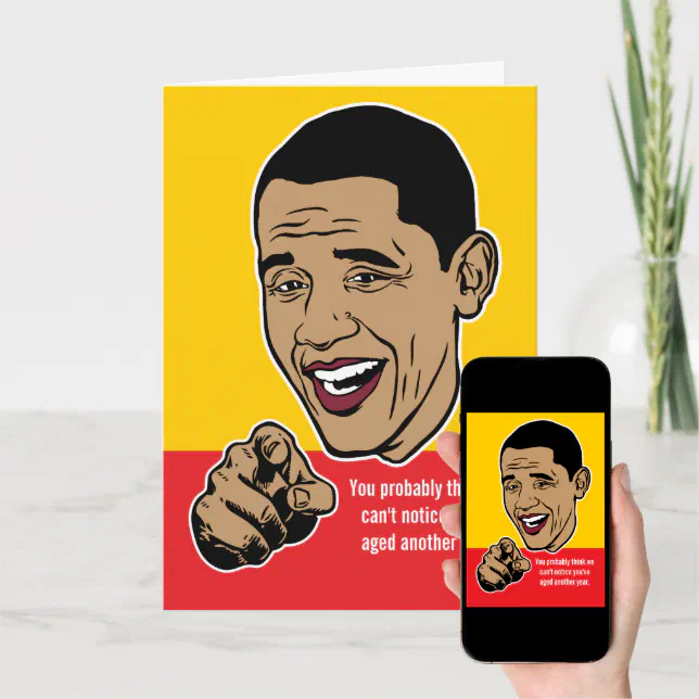 Barack Obama Personalized Card | Zazzle
