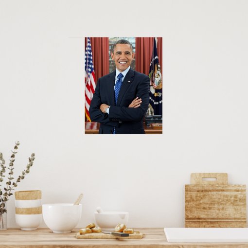 Barack Obama portrait Poster | Zazzle