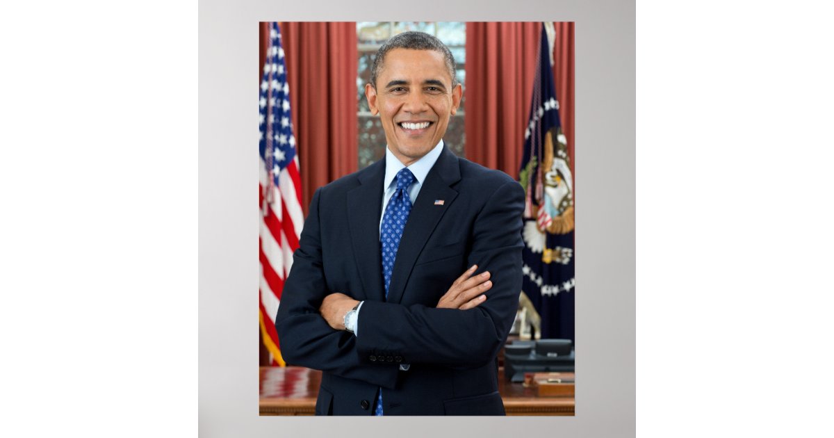 Barack Obama portrait Poster | Zazzle