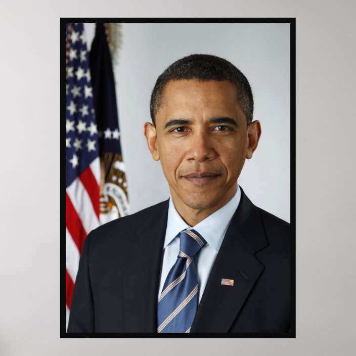 Barack Obama Presidential Portrait Poster | Zazzle.com
